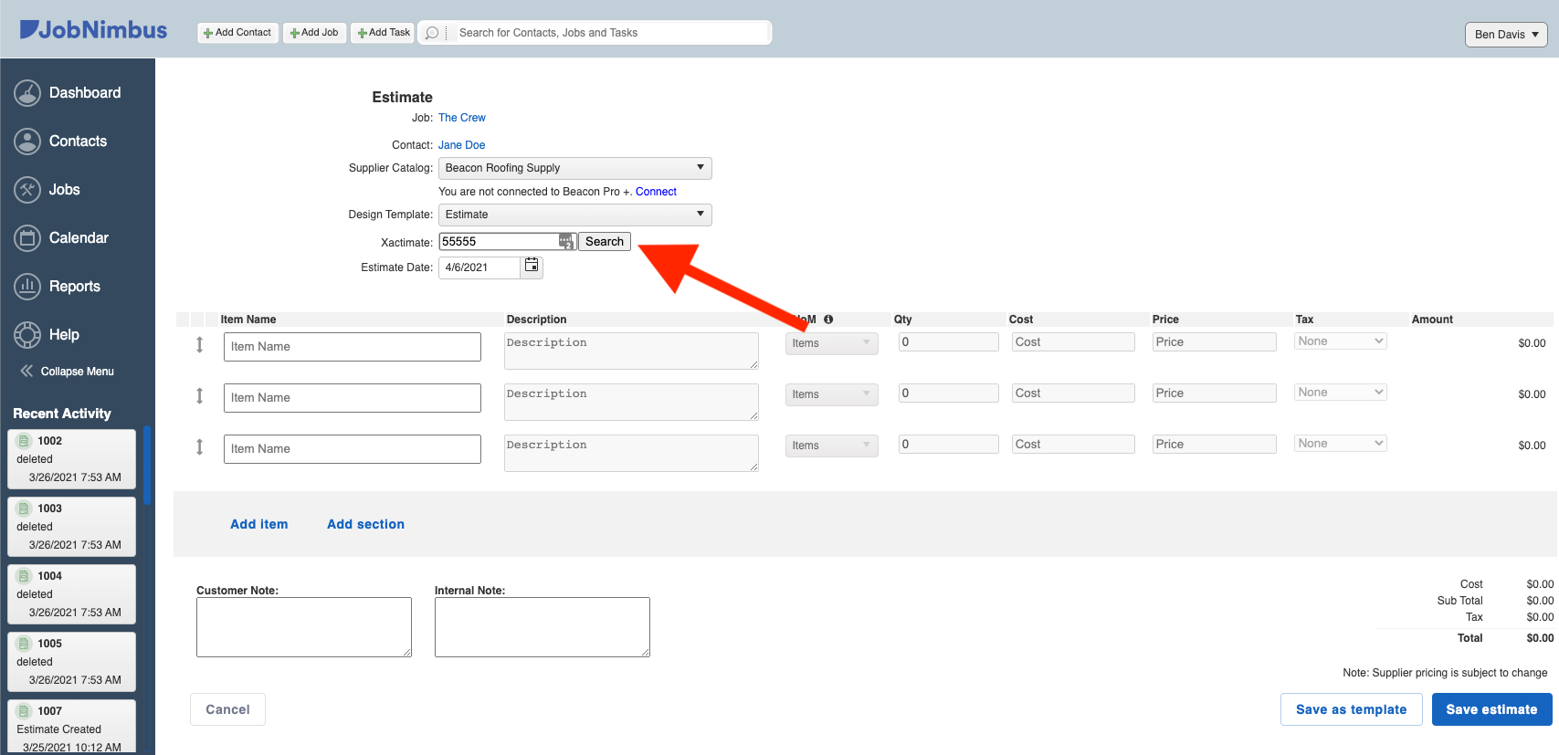 How do I use the Xactimate/XactAnalysis integration?